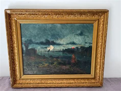 ANCIENNE HUILE SUR Toile début XX signée OLIVE Henri de Martigues EUR