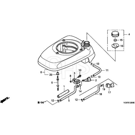 Honda HRB476C HXE MZCD 8000001 8099001 Fan Cover Diagram GHS