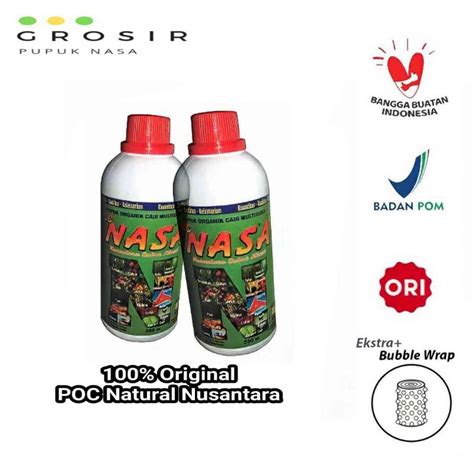 Jual PUPUK ORGANIK CAIR POC NASA 500 Cc PUPUK PERANGSANG BUNGA BUAH