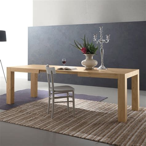 Uprising Tavolo Da Pranzo Allungabile Rustico Bianco O Rovere Naturale