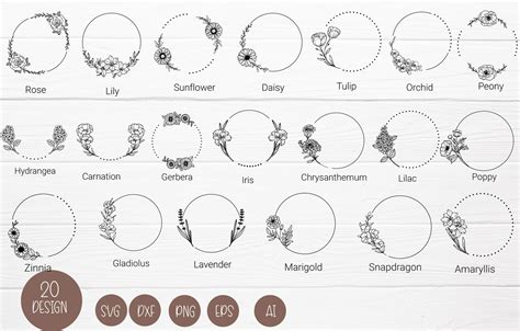 20 SVG Laurel Wreaths Bundle Cut File Graphic By Artdee2554 Creative