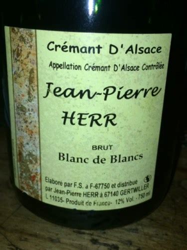 Herr Blanc de Blancs Crémant d Alsace Brut Vivino US