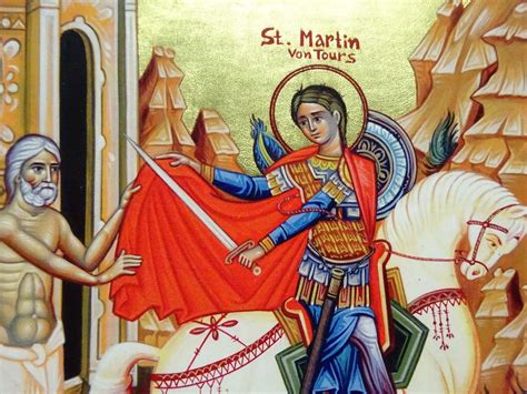 Sankt Martin von Tours IKONE Icon Icône Saint Icona St Ikonen Ikona