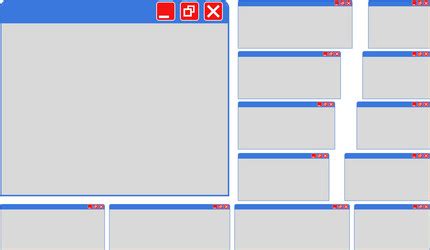Old Web Ui Retro Windows User Interface Alert Vector Image