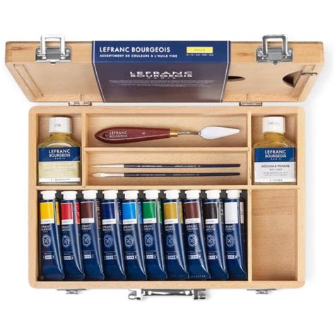Mab Store Coffret de peinture à l huile fine 10 tubes Lefranc