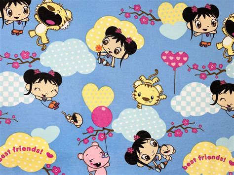 RARE No Hao Kai Lan Best Friends Fabric By Springs Creative Etsy