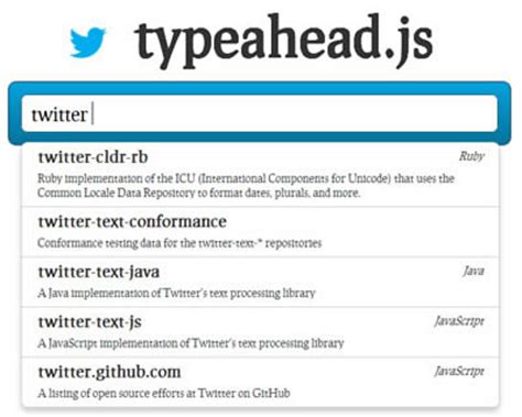 Typeahead Js Fast And Fully Featured Autocomplete Plugin By Twitter