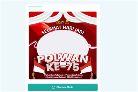 Gratis Unduh 12 Link Twibbon Perayaan Hari Jadi Polwan Ke 75 Tahun