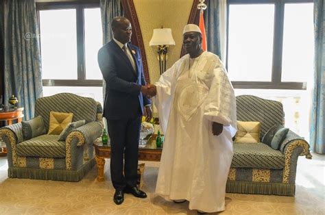 Visite de travail et d amitié le Président de la Transition du Gabon