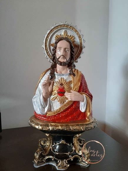 Busto Sagrado Coração de Jesus Elo7 Produtos Especiais