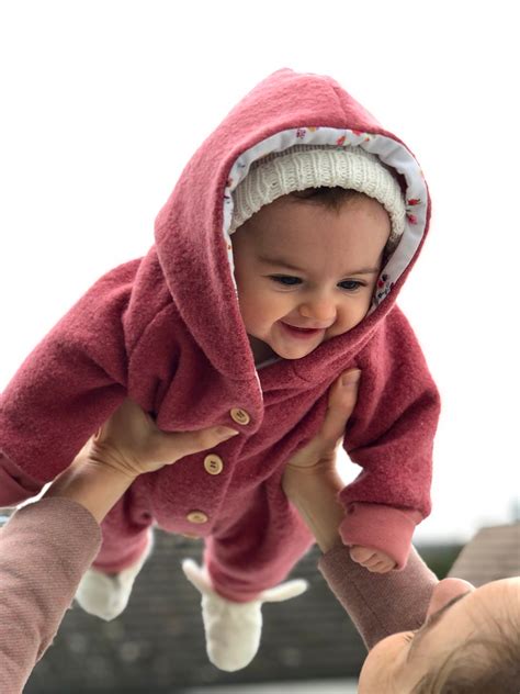 Baby Baby Fleece Overall Mit Kapuze Schneeanzug Herbst Winter Strampler