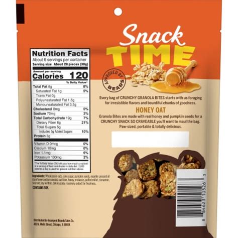 Bear Naked Honey Oat Crunchy Granola Bites 6 2 Oz Dillons Food Stores