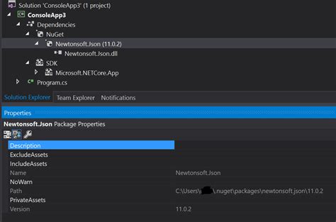 Tfs Where Does Visual Studio Is Referring The Actual NuGet Referenced