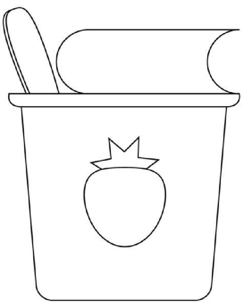 Desenhos De Iogurte Para Imprimir E Colorir Pintar