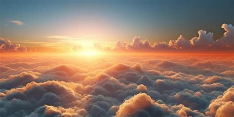 Cielo Al Atardecer Con Fondo De Nubes Cielo Al Amanecer Con Fondo De