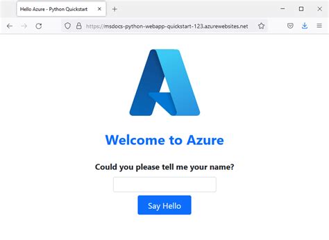 guia de início rápido implantar um aplicativo web python django flask ou fastapi no azure