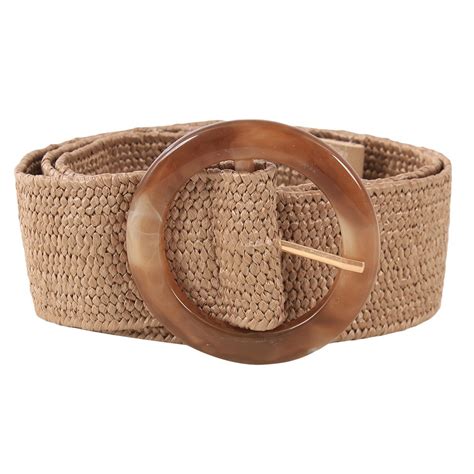Cinto Feminino De Palha Em Tressê Fivela Redonda Compre Agora Feira