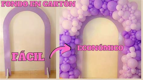 MAMPARA PARA DECORAR BACKDROP DECORACIÓN DE FIESTA BASE EN CARTÓN DIY