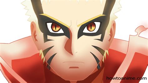 How To Draw Naruto Sage Mode With Color