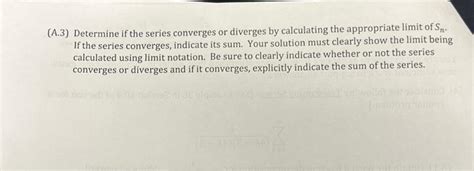Solved A Consider The Following Telescoping Series See Chegg