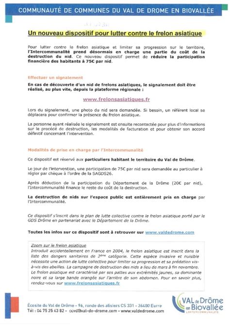 Lutte Contre Le Frelon Asiatique Gervanne Sye