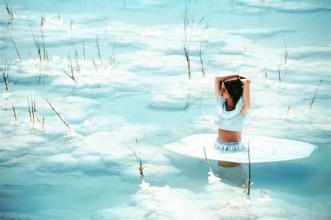 Wallpaper Sunlight Women Model Sea Water Reflection Winter