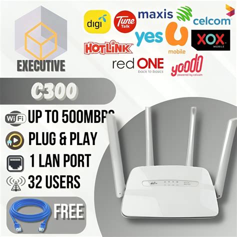 2 Years Warranty C300 Modified WIFI ROUTER 4G LTE CPE Router Modem