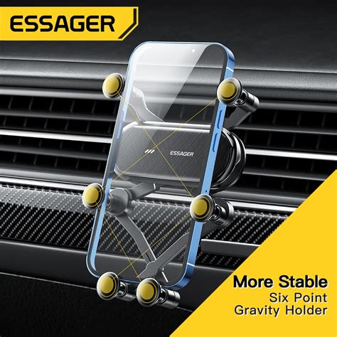 Essager Soporte De Tel Fono Para Coche Accesorio Con Seis Puntos De
