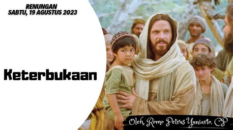 Renungan Harian Katolik Sabtu 19 Agustus 2023 Mat 19 13 15