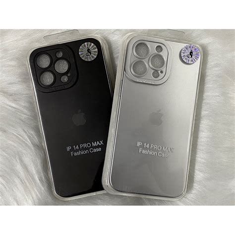 Case Aveludada Design Quadrado Metalizada Para IPhone 14 PRO MAX