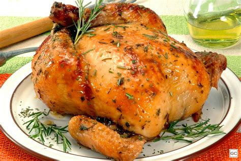 Frango Assado Ervas Guia Da Cozinha