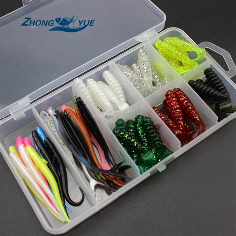 50 Pcs 6cm 7cm 7 5cm Soft Bait Sea Fishing Tackle Wobbler Jigging