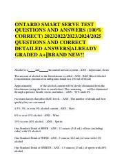 Understanding Ontario Smart Serve Test Questions Answers And