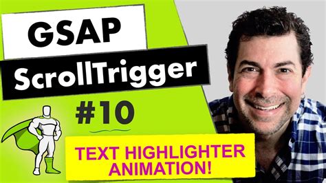 Scroll Trigger Tutorial Text Highlighter Animation Gsap Youtube