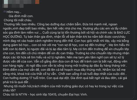 Hé lộ tin nhắn cuối cùng của nữ sinh 2k7 ĐH Vinh tâm sự với người thân