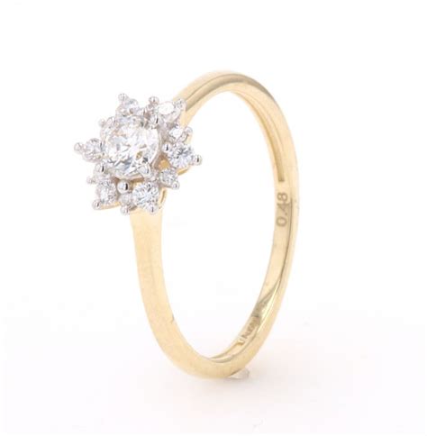 14 Kt Yellow Gold Ring Diamond Catawiki