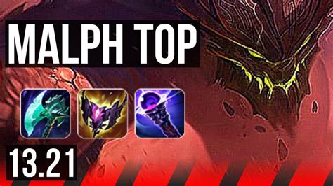MALPH Vs TEEMO TOP 6 Solo Kills NA Master 13 21 YouTube