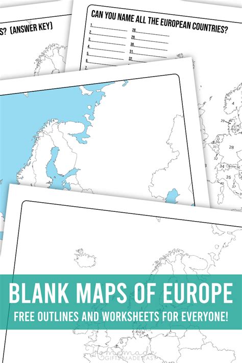 Free Printable Blank Map Of Europe Worksheets Library