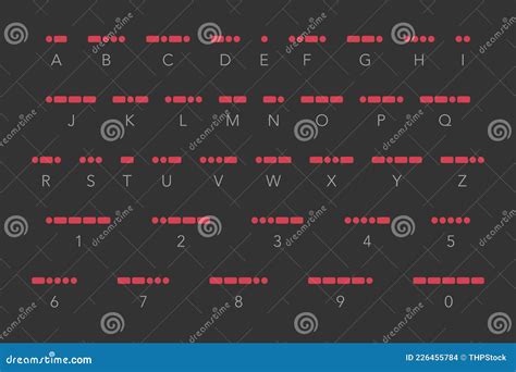 International Morse Code Vector Set Stock Vector Illustration Of