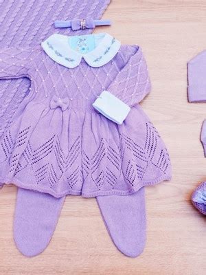 Saida Maternidade Menina 4 Pecas Luxo Lilas Compre Produtos