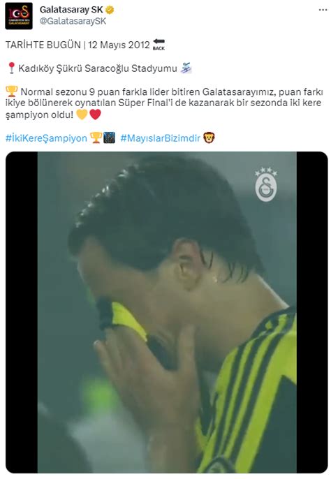 Gece atışması Fenerbahçe 12 Mayıs paylaşımı yaptı Galatasaray dan