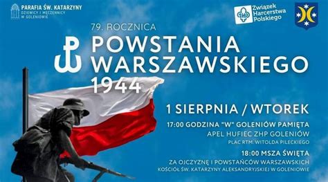 1 sierpnia Narodowy Dzień Pamięci Powstania Warszawskiego goleniow