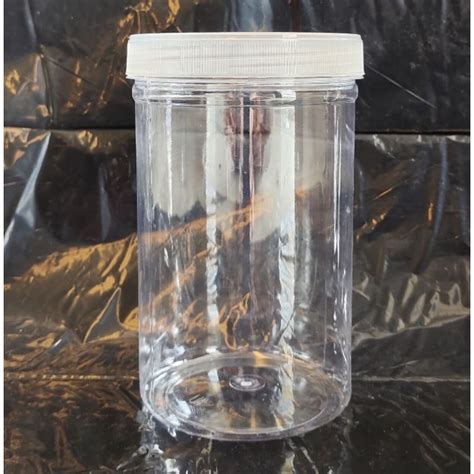 Jual Toples Plastik Tabung 1000ml Ekonomi Polos Tutup Plastik