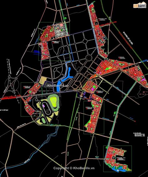 File CAD bản đồ quy hoạch TP mới Bình Dương