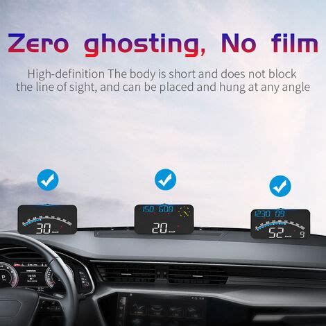 Eosnow cran LED HUD intelligent alarme de vitesse haute définition