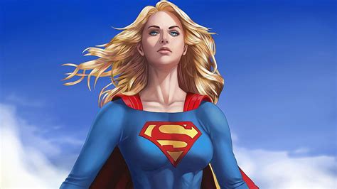 Beautiful And Blonde Supergirl Art Background A34e2f Blonde Girl Superhero Hd Wallpaper