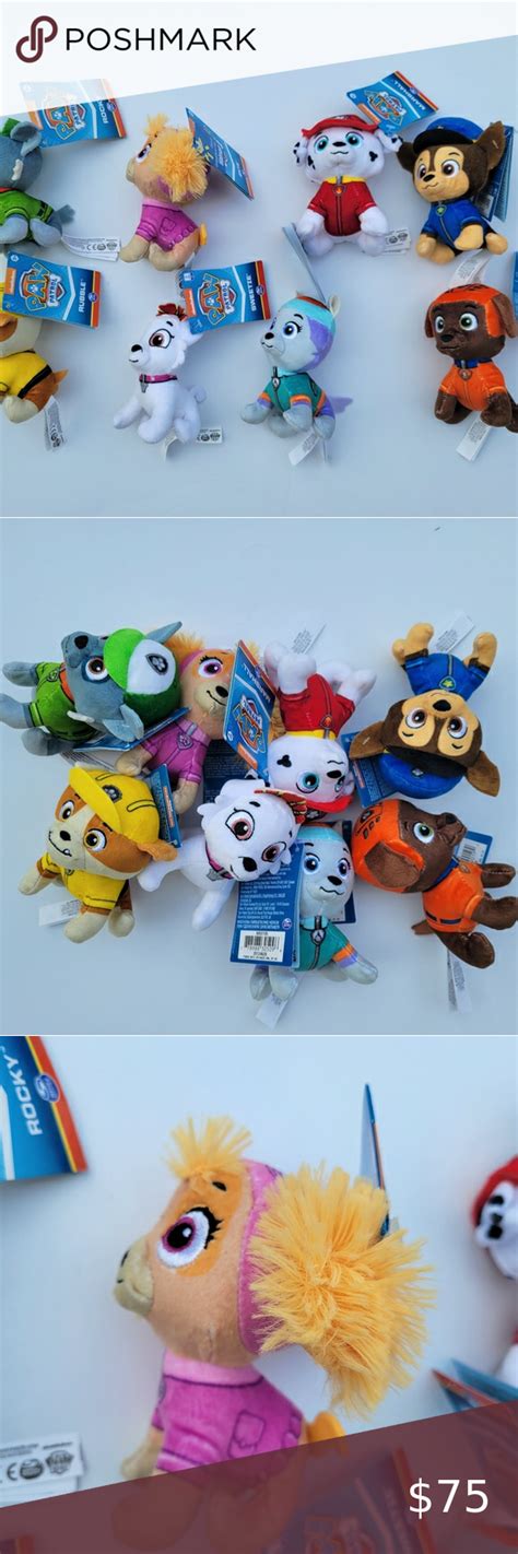 Paw Patrol Chase Skye Everest Zuma Rocky Rubblesweetie Marshall 5 Plush Chase Paw Patrol