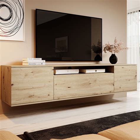 Szafka Masimo RTV 200 cm stolik pod tv loftowa dąb artisan Meblefirany pl
