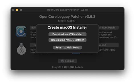 Creating Macos Installers Opencore Legacy Patcher
