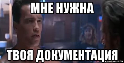 мне нужна твоя документация Мем Шварцнегер Рисовач Ру